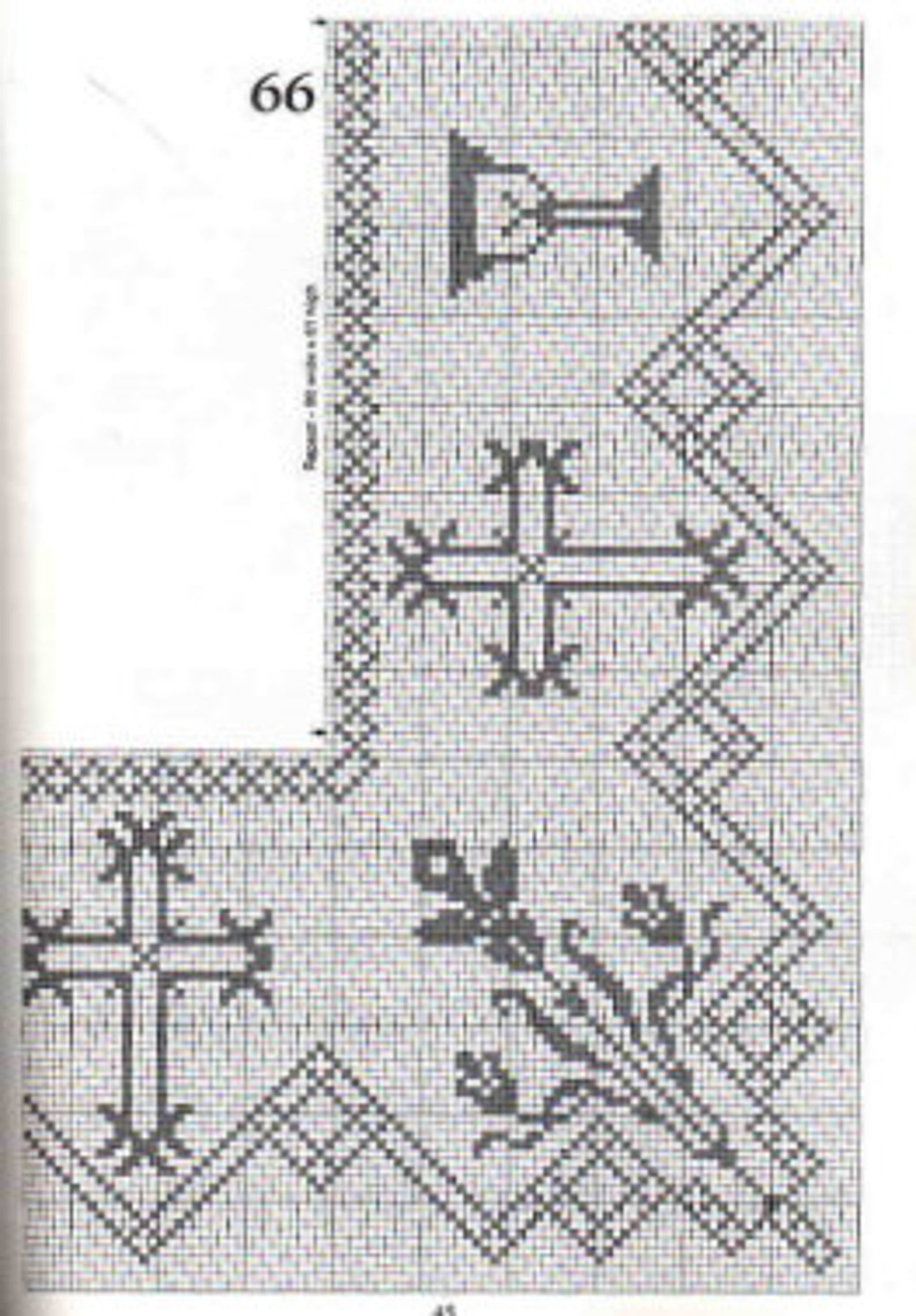 Christian Crosses Church Bible Charted Patterns Filet Crochet Charts ...