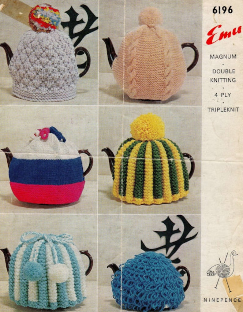 17 High Tea Cosy Tea Cozy Patterns PDF Bundle Cottage Cat Striped ...
