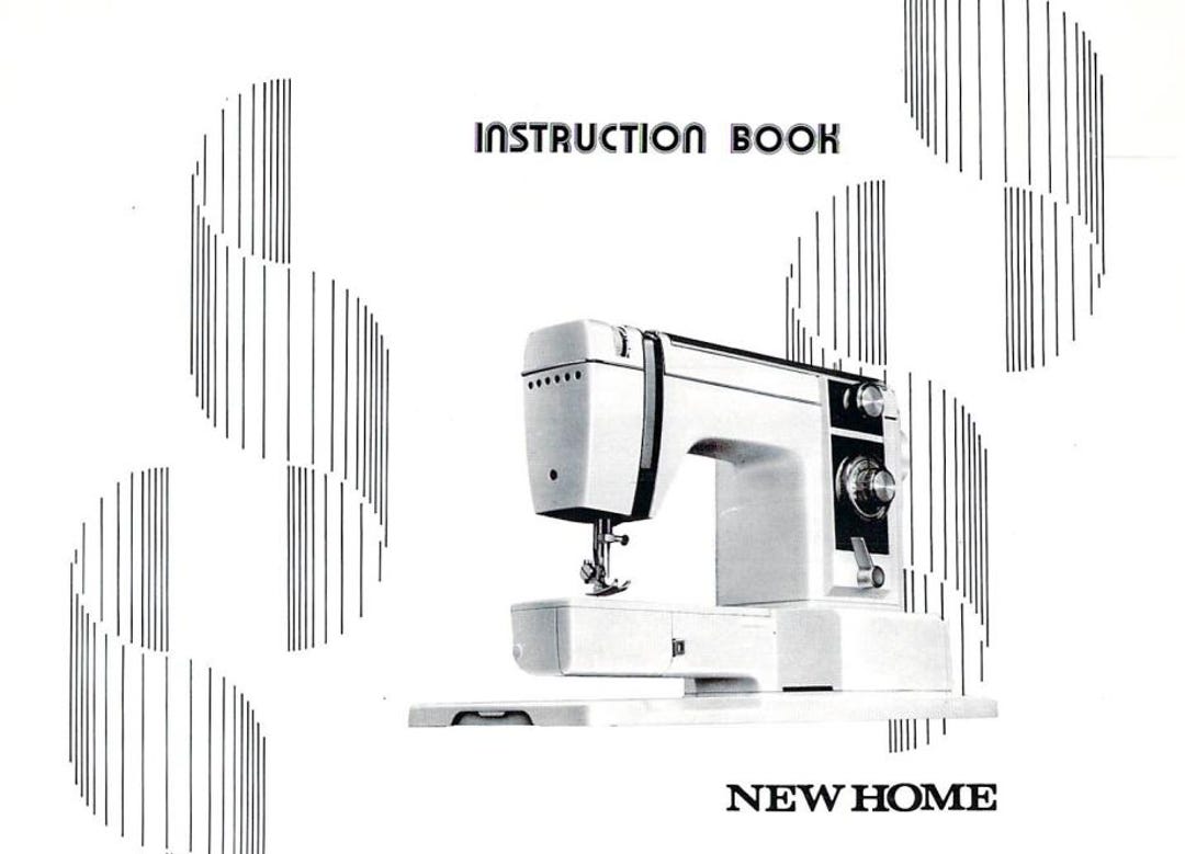 Janome New Home XL-II Sewing Machine Instruction Manual in English ...