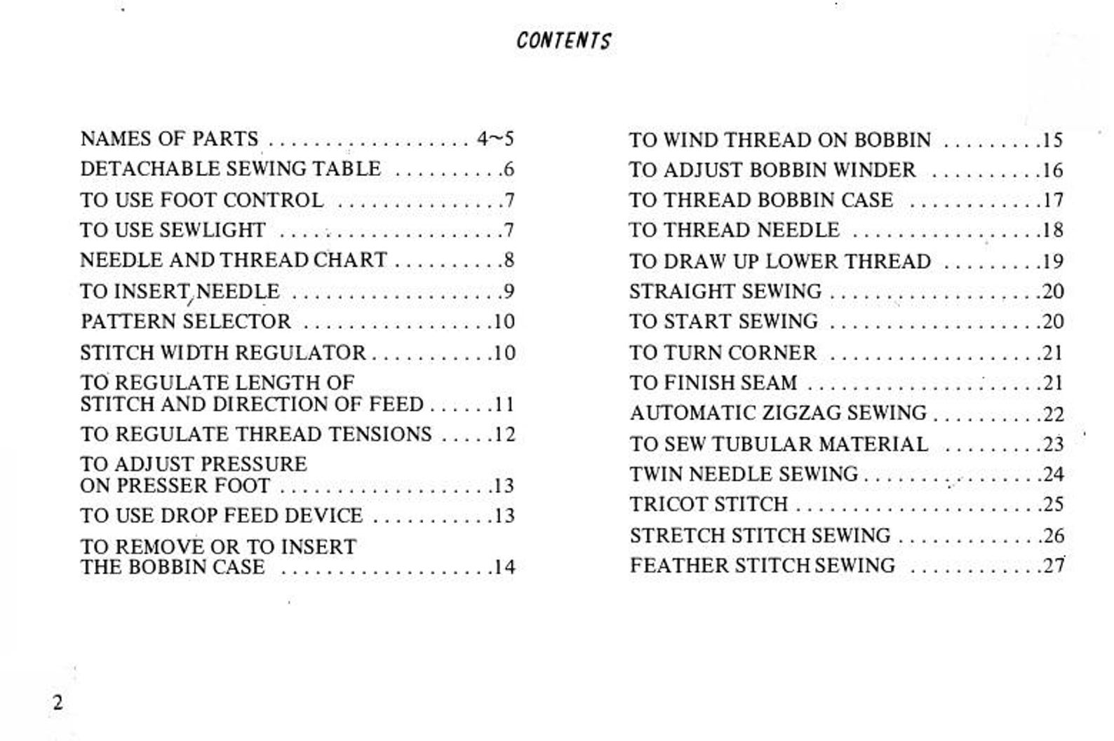 Janome - New Home 640 641 Sewing Machine PDF Instruction Manual in ...