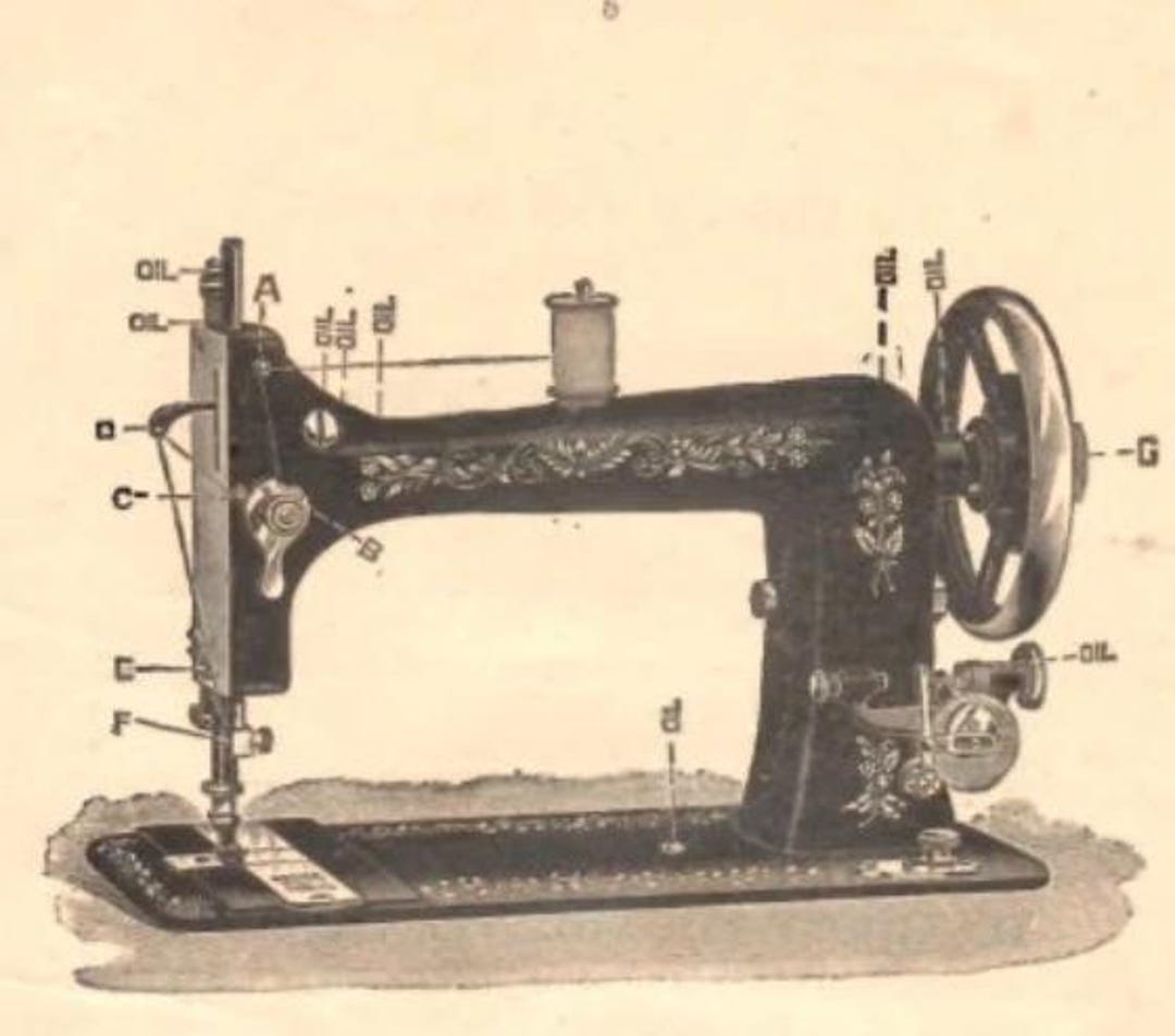 New Minnesota Model A Rotary Electric Treadle Sewing Machine Manual PDF ...