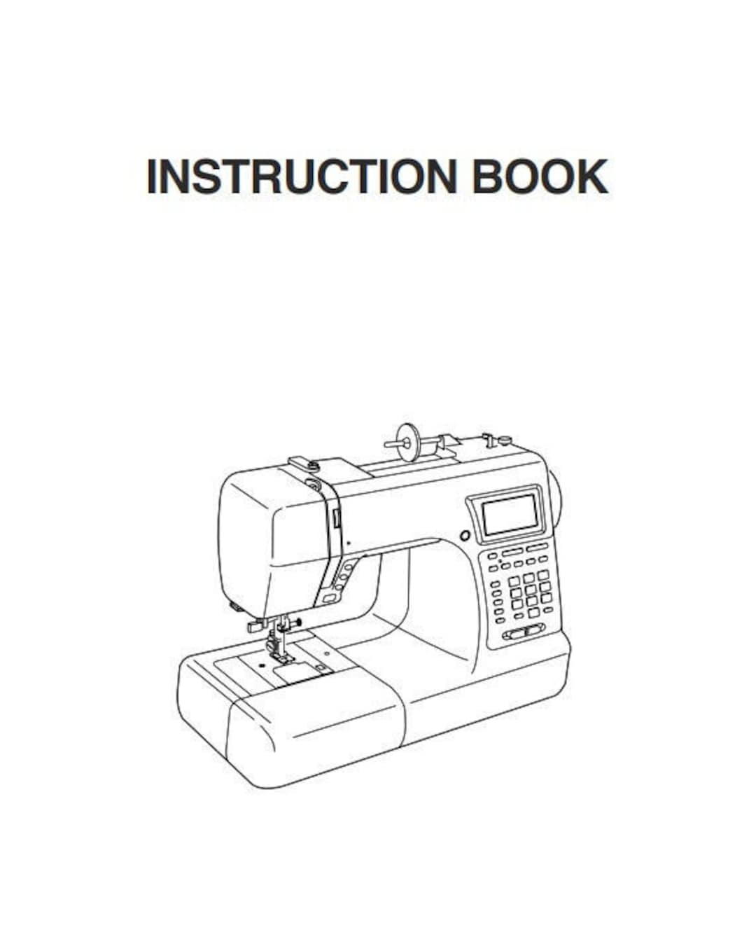 Janome - New Home Memory Craft MC5200 Sewing Machine Instruction Manual ...