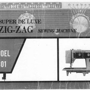 Aldens 301 Howe 500E Super De Luxe Deluxe 142-B Zig Zag Sewing Machine Manual PDF Download ...