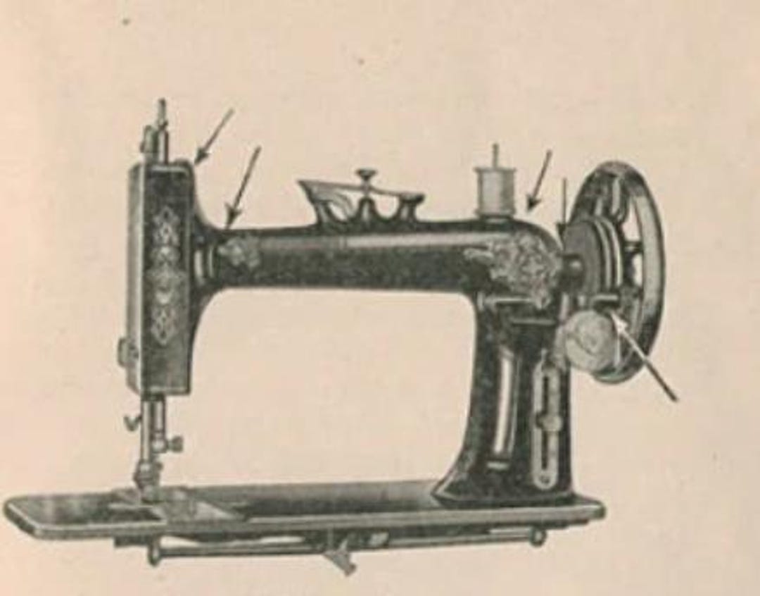 New Home Sewing Machine Model R Treadle Operation Instruction Manual ...