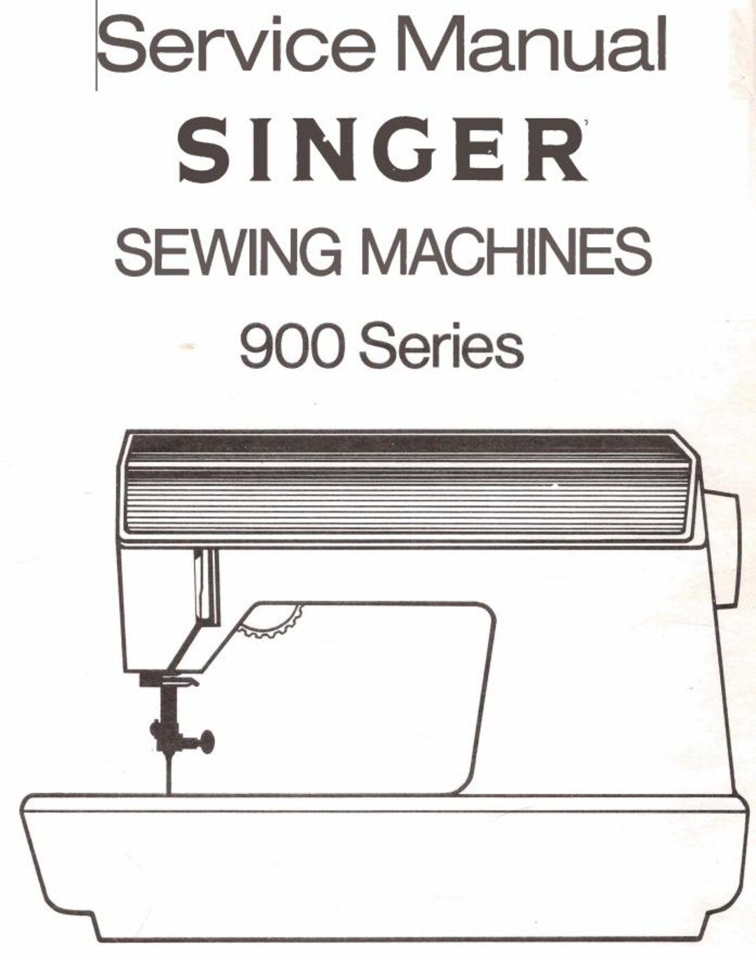 Singer Futura 900 920 Series Sewing Machine Zig Zag Manual for Repairs ...