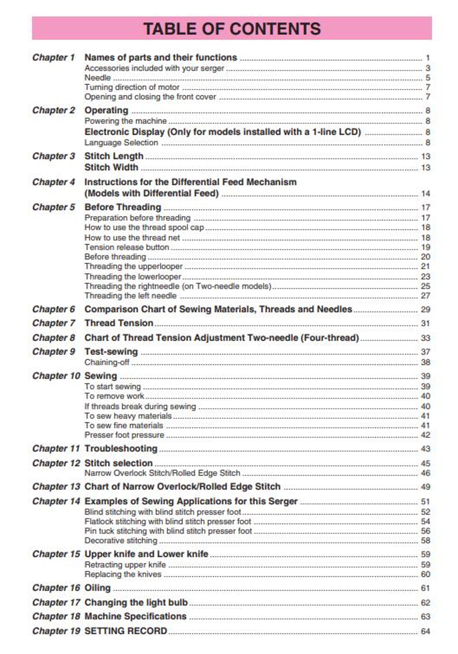 Brother Lock 925D 929D Overlocker Serger Sewing Machine User Guide ...