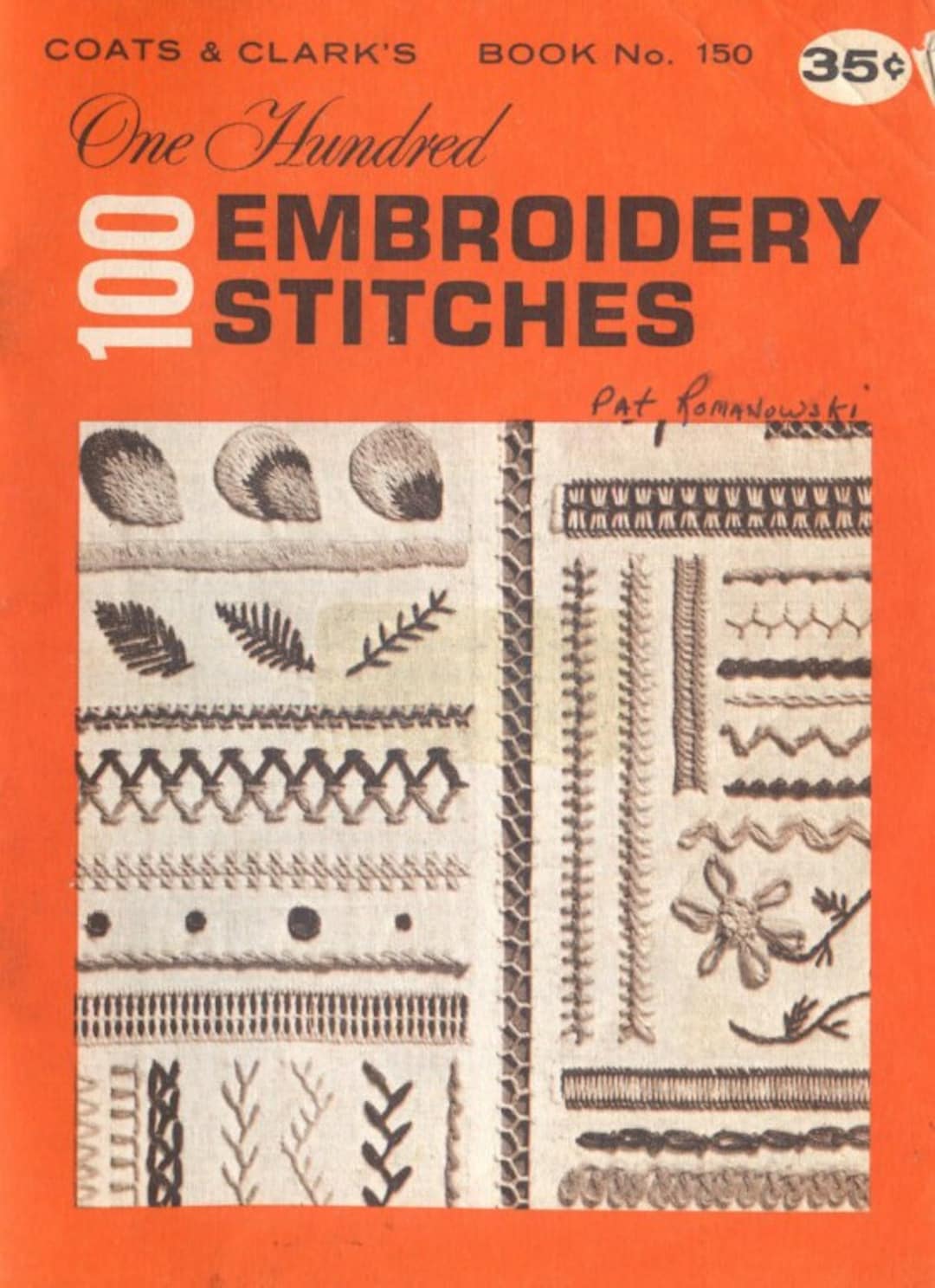 100 Embroidery Stitches Instruction Book by Coats & Clark Book 130 ...