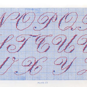 82 Needlework Alphabets Font Initials and Charted Designs Needlepoint ...