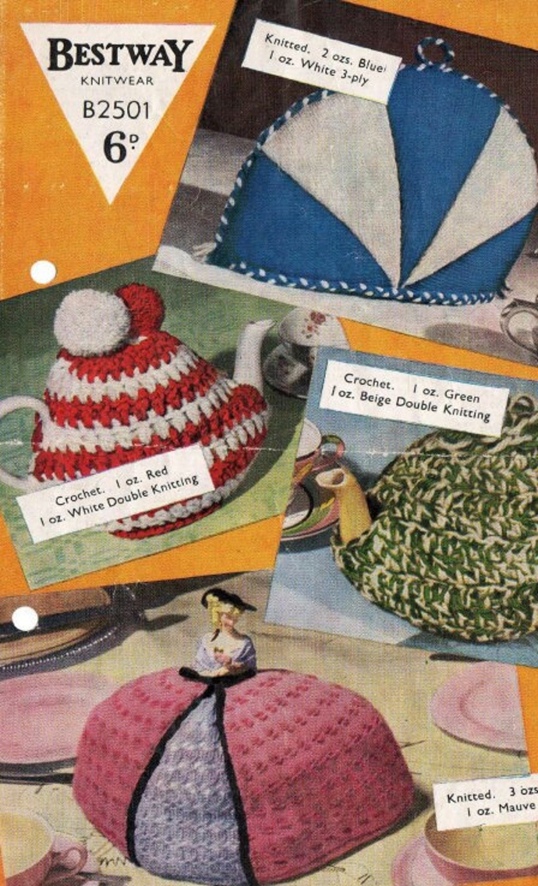 4 High Tea Cosy Tea Cozy Patterns PDF for China Half Doll Crinoline ...