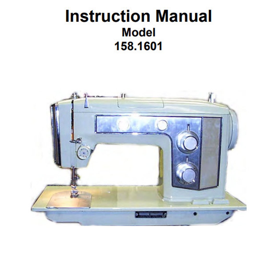 Sears Kenmore 158 16012 158.16012 Sewing Machine Tune up Manual User ...