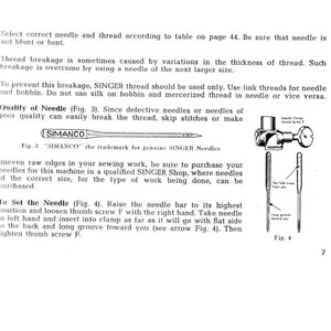 Singer 316G Zig Zag Sewing Machine Service PDF Bundle in English ...