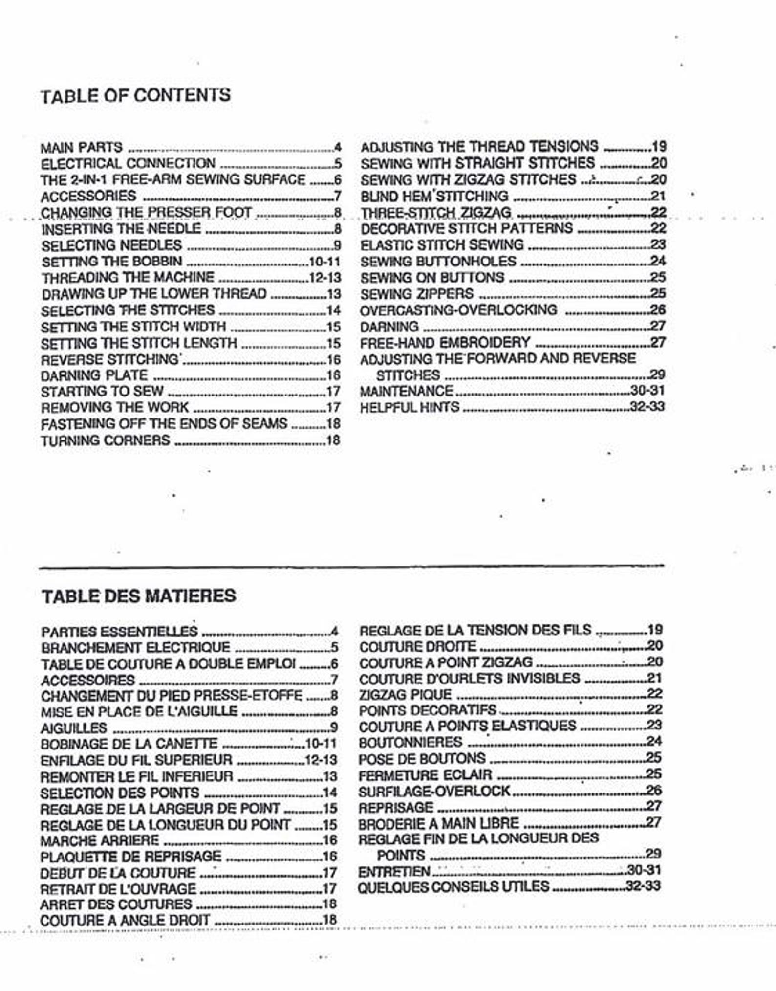 Elna 1500 Sewing Machine Instruction Manual Vintage PDF Download User ...