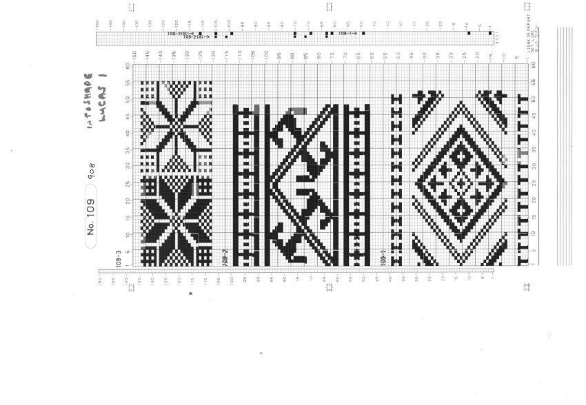 Brother Nordic Knit Fair Isle & Lace Patterns Cards Christmas Sweater ...