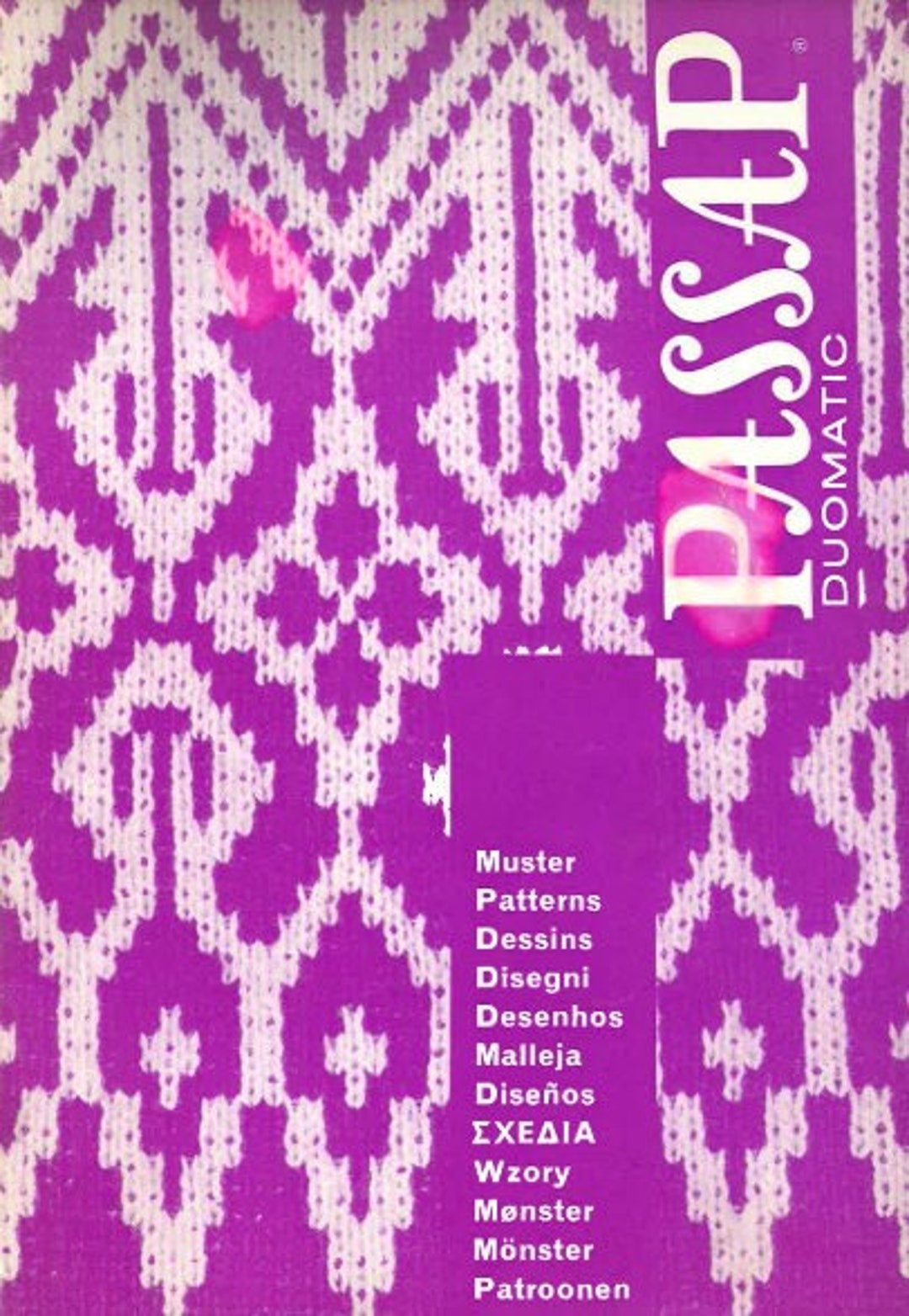 Passap Duomatic Passap Duomatic and Passap 12 Knitting Machine Pattern ...