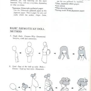 Japanese Paper Doll Shimotsuke Dolls With Clothes Kimono Obi ...