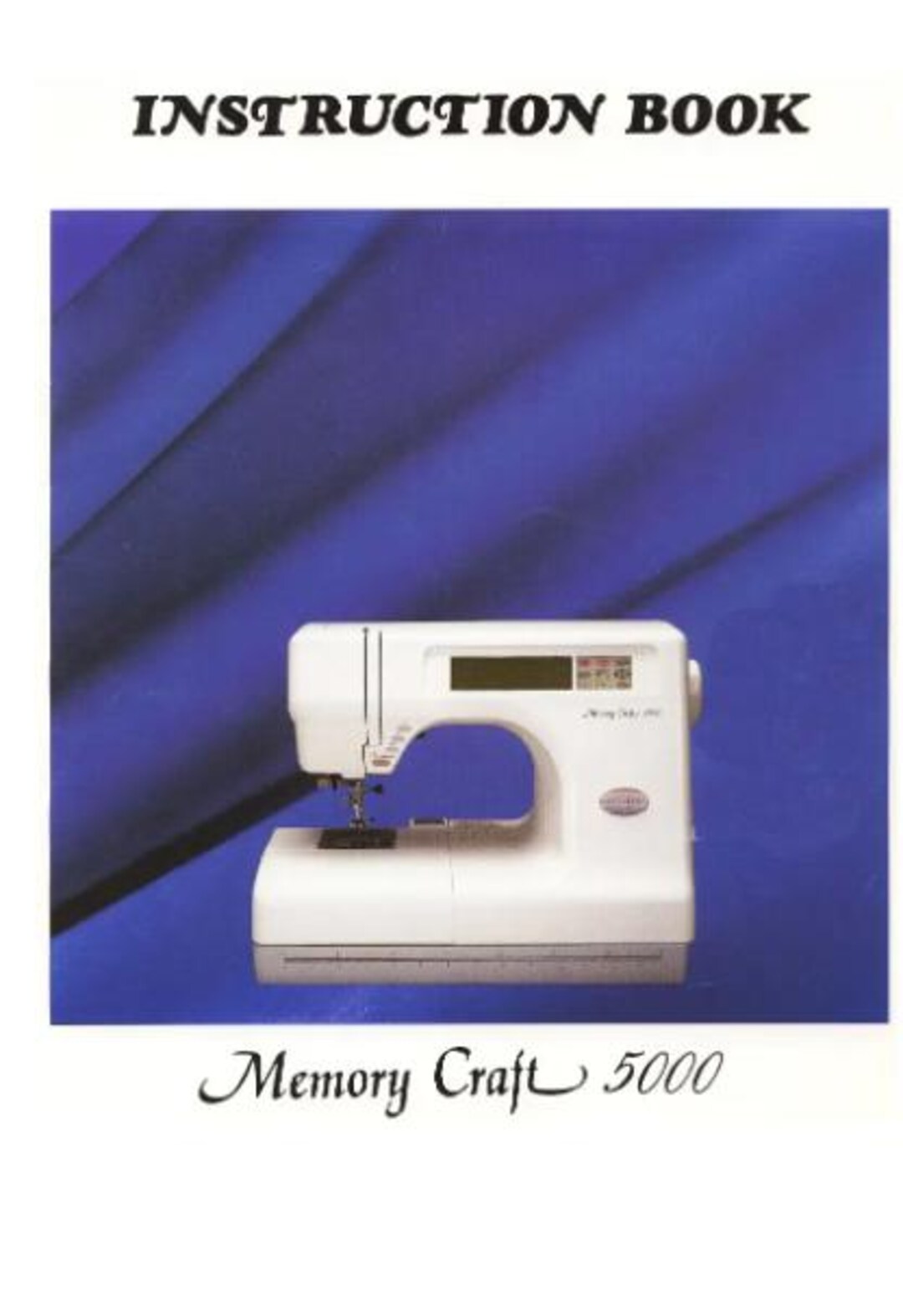 Janome Memory Craft 5000 Sewing Machine 65 Pages PDF Instruction Manual ...