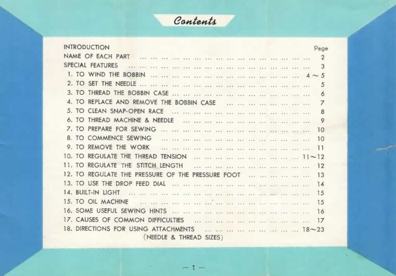 Bel Air 620 and Ford Deluxe Straight Stitch Sewing Machines PDF Vintage ...