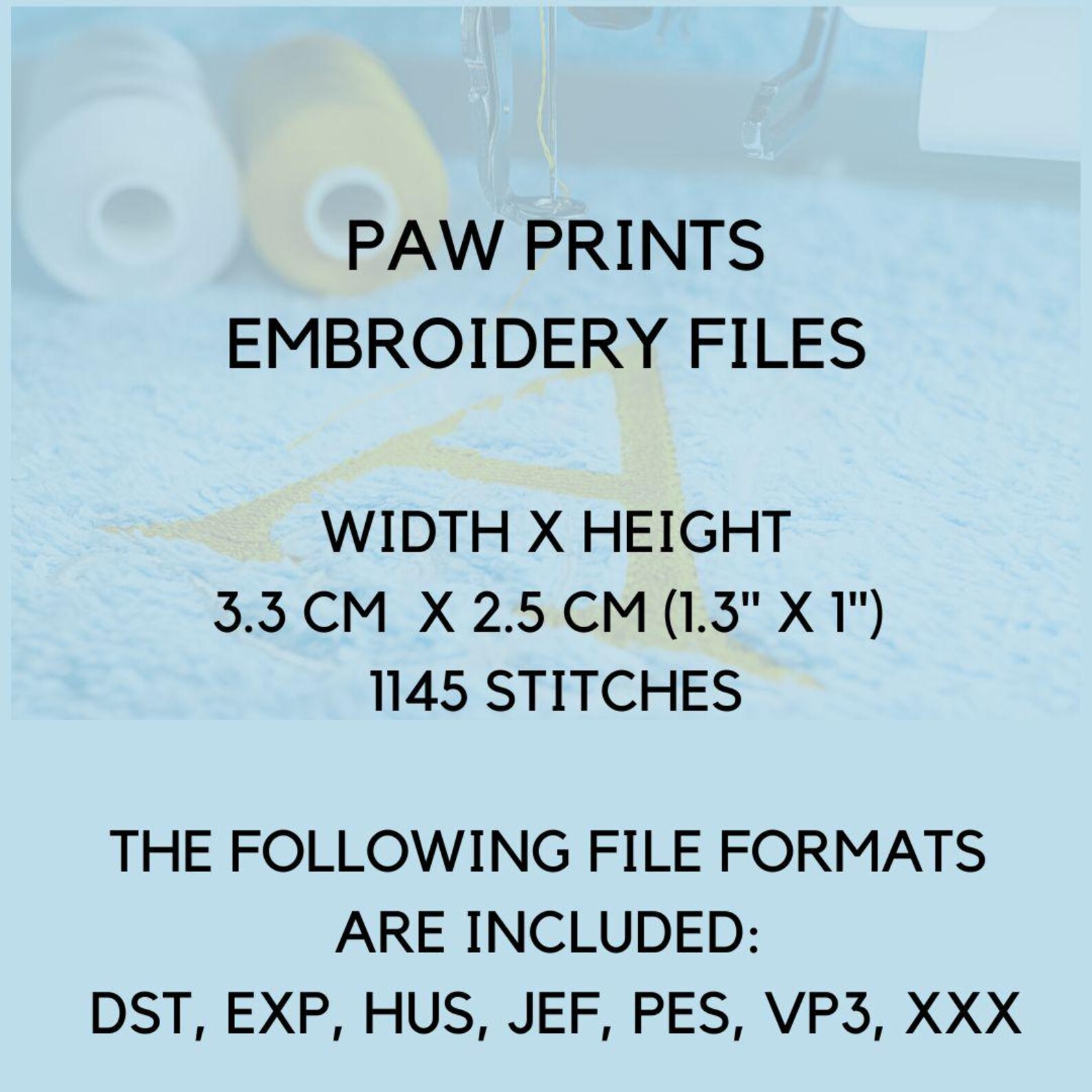 Paw Print Group Silhouette Embroidery Design Files Tiny Paws Pet ...