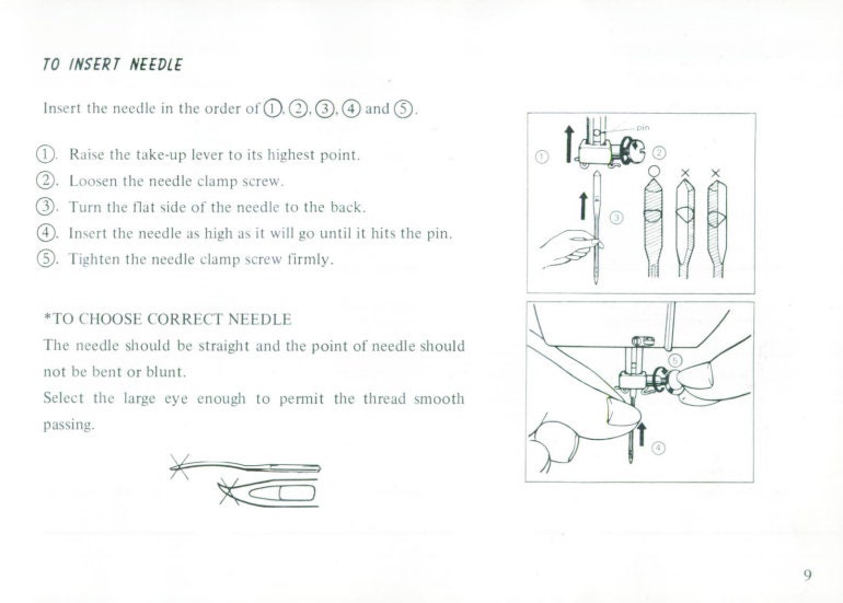 Janome - New Home 640 641 Sewing Machine PDF Instruction Manual in ...