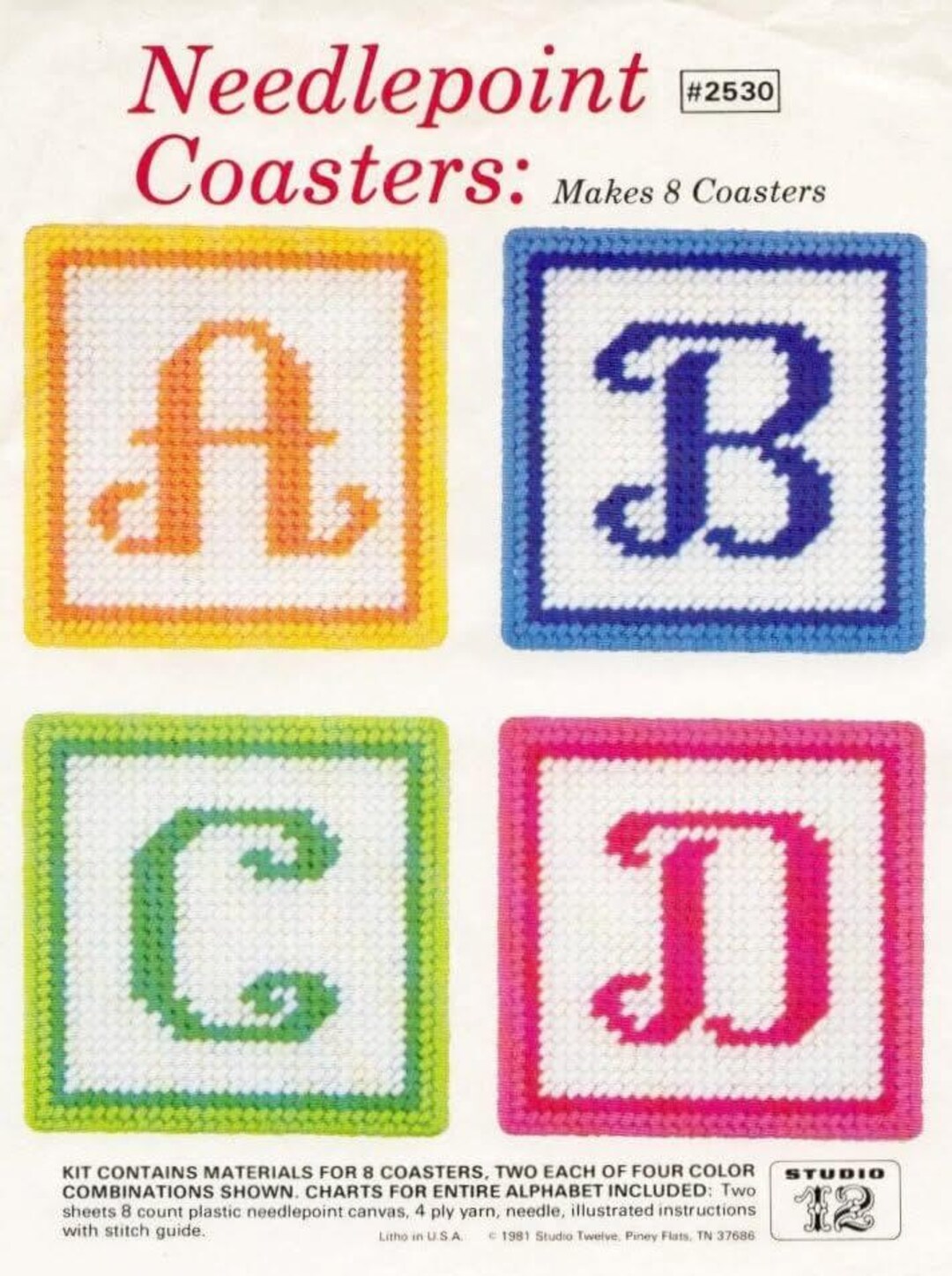 Alphabet Coasters Flashcards Initials Monogram Bundle A-Z Number ...