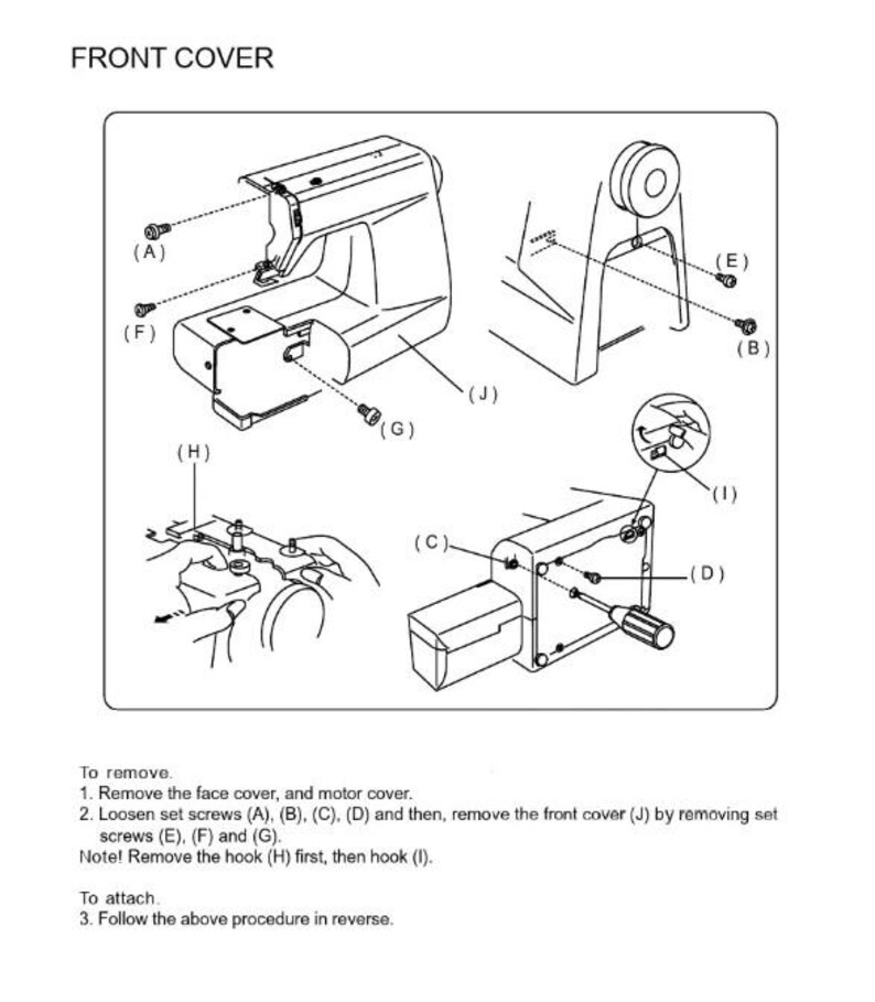 Husqvarna Viking Huskystar 207 215 219 224 Type A Sewing Machine PDF ...