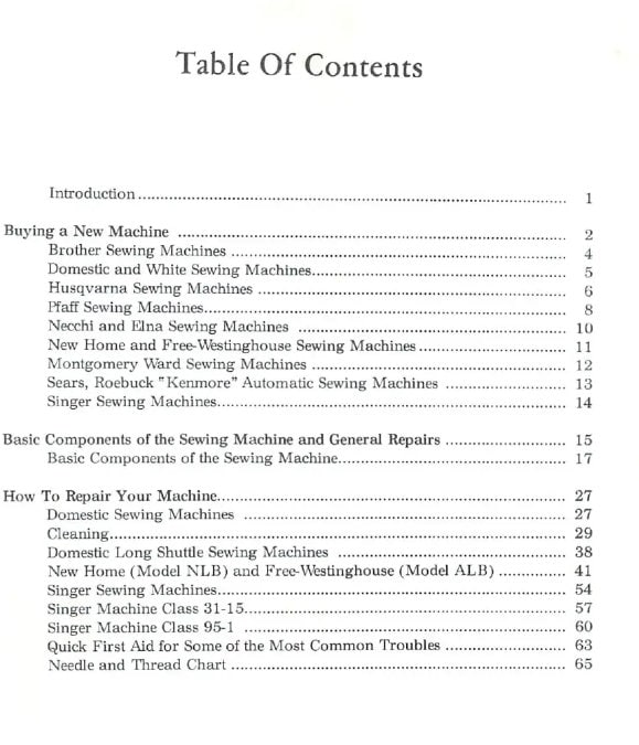 The Complete Sewing Machine Repair Book Service and Repairing Vintage ...