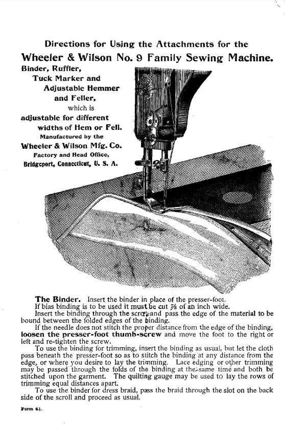 Wheeler & Wilson No. 9 Singer 9W Family Sewing Machine Treadle Machines ...