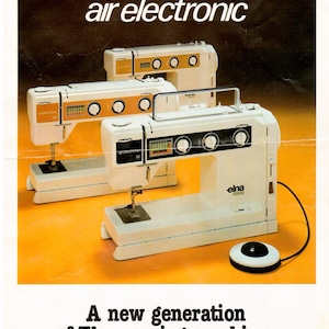 Elna Stella SP TSP Air Sewing Machine Instruction PDF User Manual ...