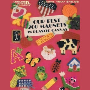 50 Mini Plastic Canvas Fridge Magnet Motifs Flag Easter Christmas ...