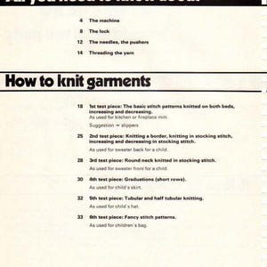 Passap Duomatic 80 Knitting Machine Instruction Manual Book Vintage ...