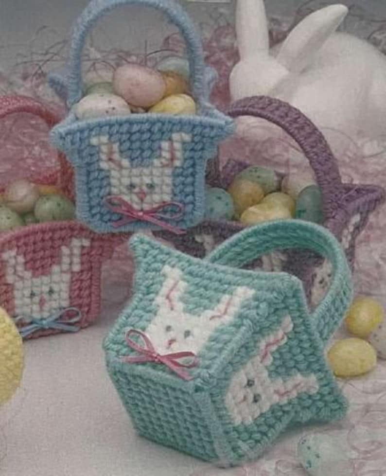 24 Easter Bunny Eggs Basket Religious Baptism Church Cross Spring ...