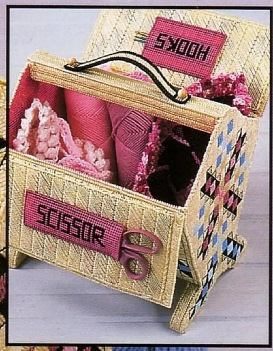 Cute Yarn Wool Box Holder Plastic Canvas Patterns PDF Instant Download ...