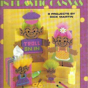 12 Trolls Plastic Canvas Pattern Magnet Door Stop Sign Bookcover Plus ...