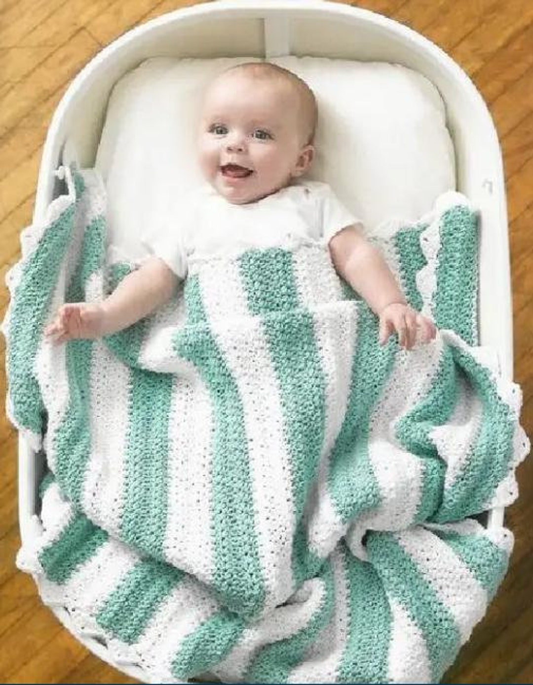Baby Pram Cot Bassinet Cover Knitting Pattern Crib Pram Cover Blanket ...