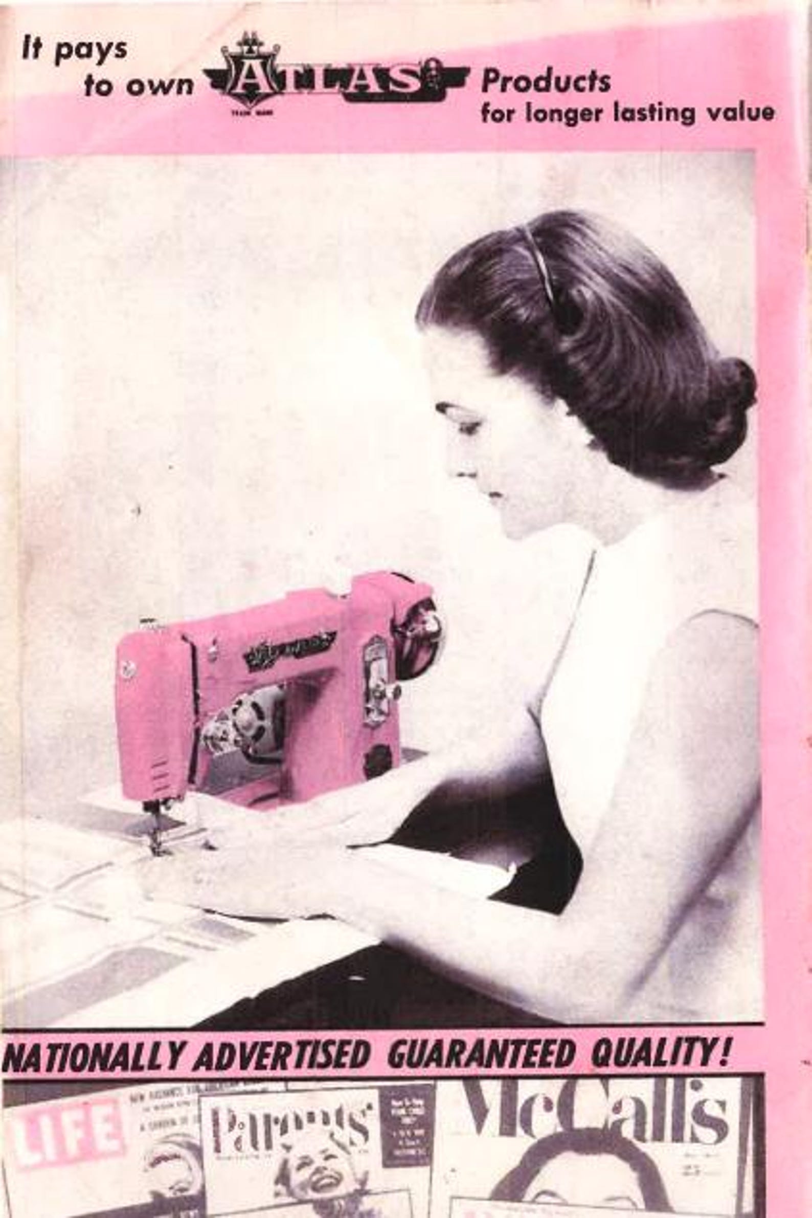 Pink Atlas Decorative and Deluxe Zig Zag Sewing Machine PDF Bundle ...