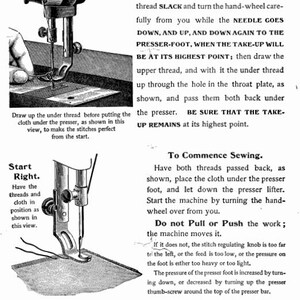Wheeler & Wilson No. 9 Singer 9W Family Sewing Machine Treadle Machines ...