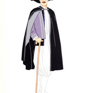 French Folk Costumes Theatre Patterns Ladies Garments Book Vintage ...