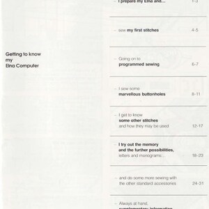 Elna 9000 8000 DIVA Sewing Machine Instruction Manual Vintage PDF ...