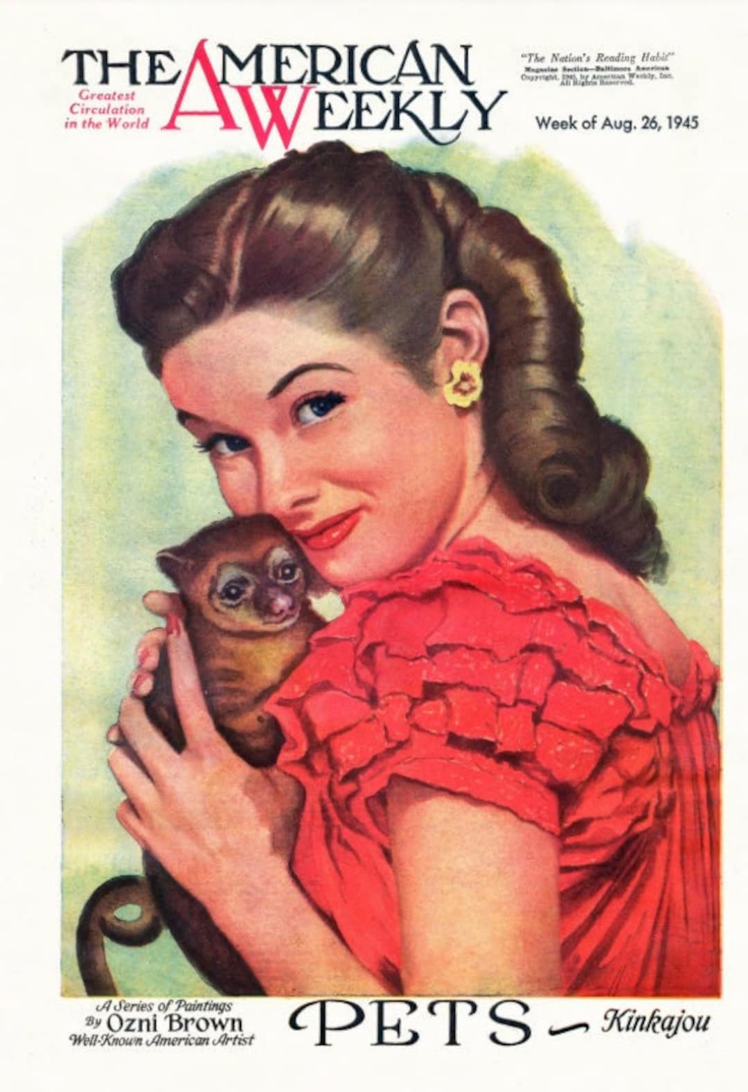 The American Weekly [1945-08-26] - Vintage Magazine for Ladies- Instant ...