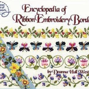 Vintage Encyclopaedia Ribbon Embroidery Flowers 121 Designs Borders ...