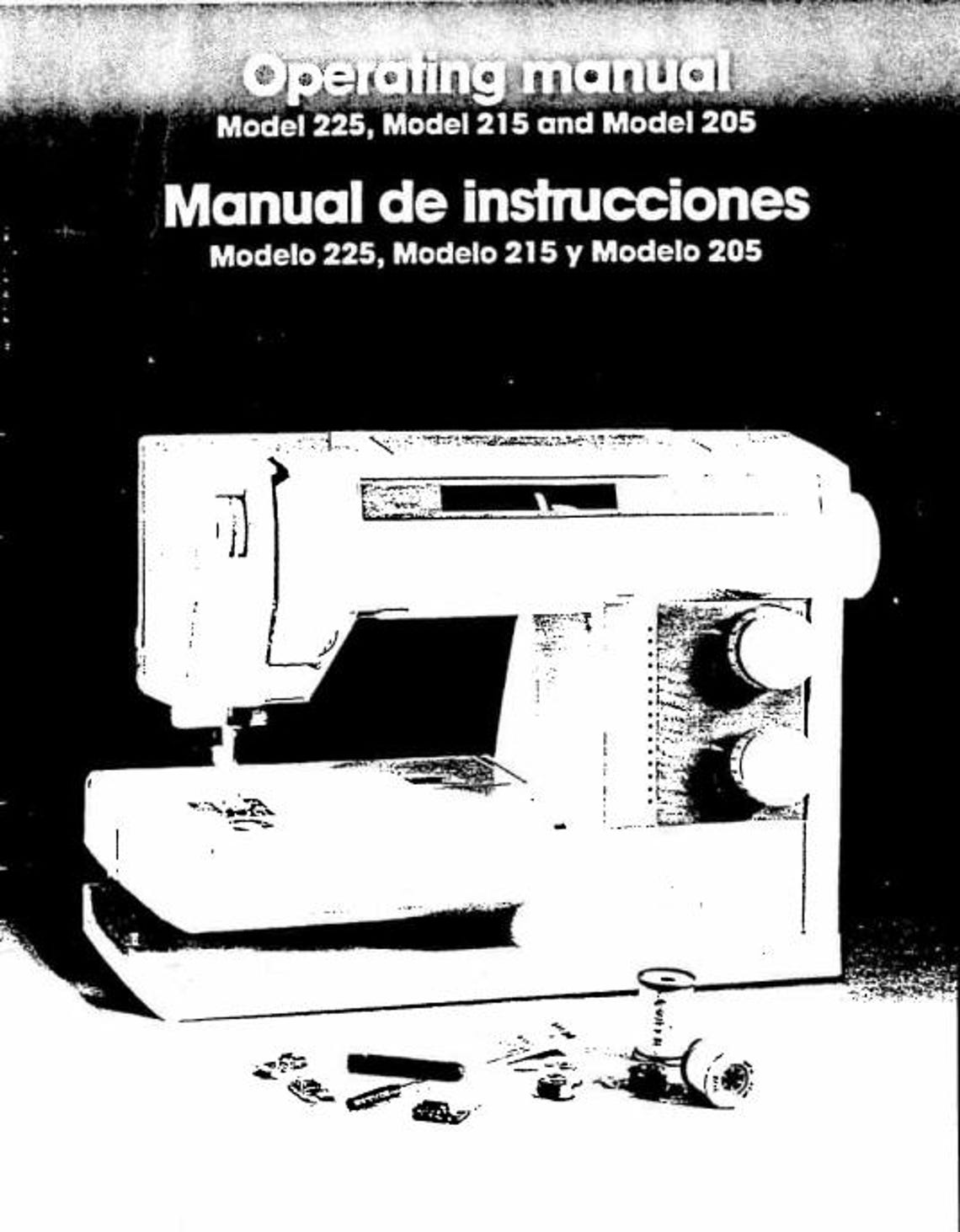 Husqvarna Viking 205 210 215 225 230 250 Madison Sewing Machine PDF ...