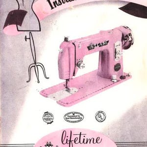 Pink Atlas Decorative and Deluxe Zig Zag Sewing Machine PDF Bundle ...