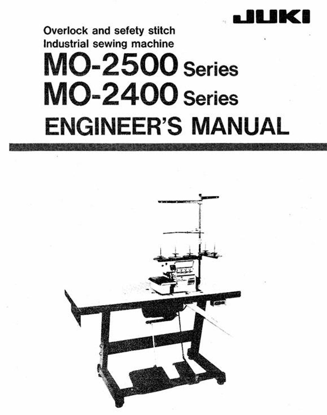 Juki MO 2500 2400 Engineer's Service Manual Gauge Set Industrial Sewing ...