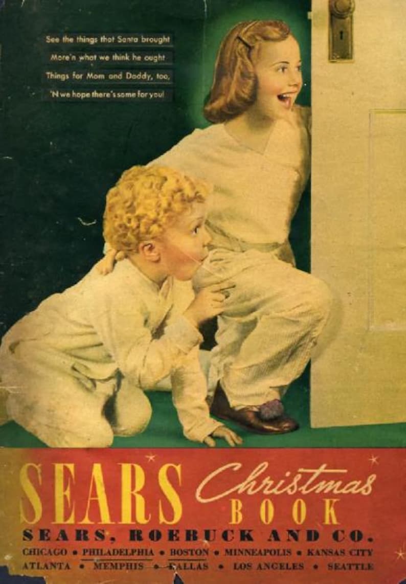 1937 1940 Sears Christmas Wish Book Catalog Toy Wish List PDF Vintage ...