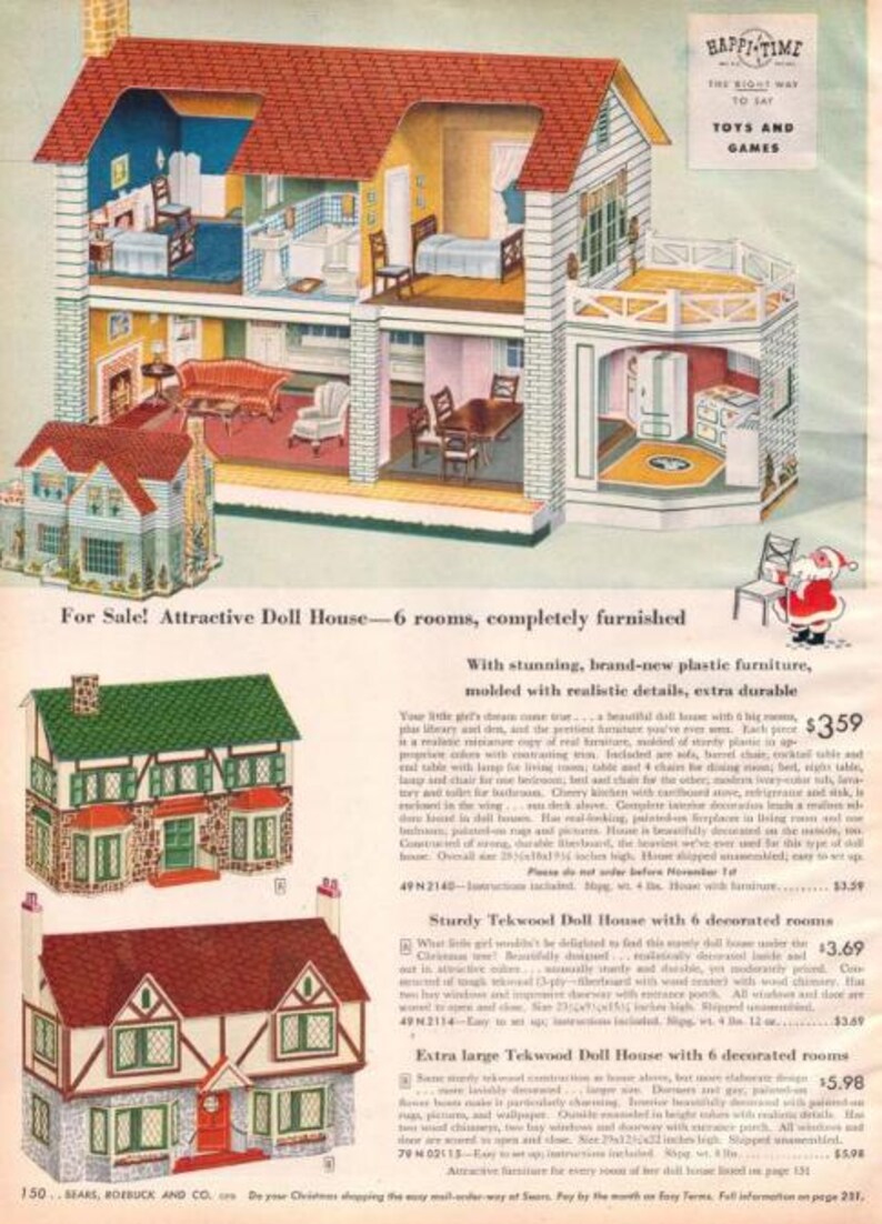 1943 1946 Sears Christmas Wish Book Catalog Wish List PDF Vintage ...