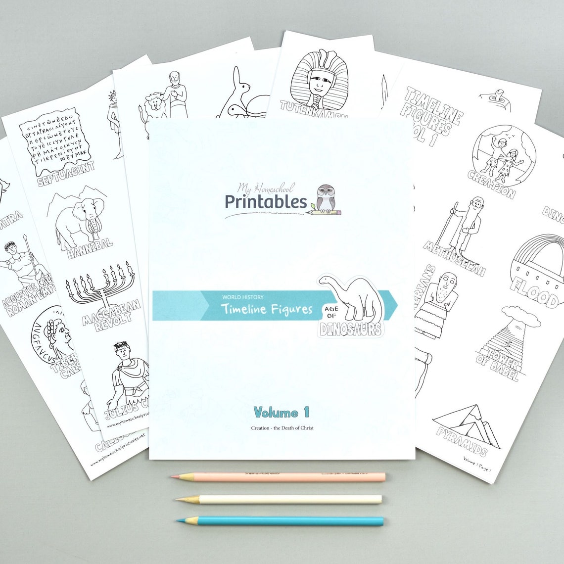 World History Timeline Figures Vol 1 | Homeschool Printable (PDF) - Etsy
