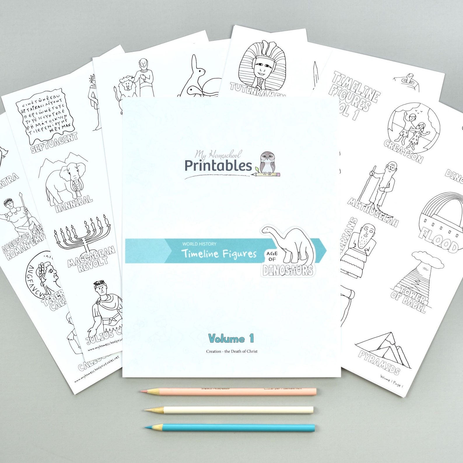 World History Timeline Figures Vol 1 | Homeschool Printable (PDF) - Etsy