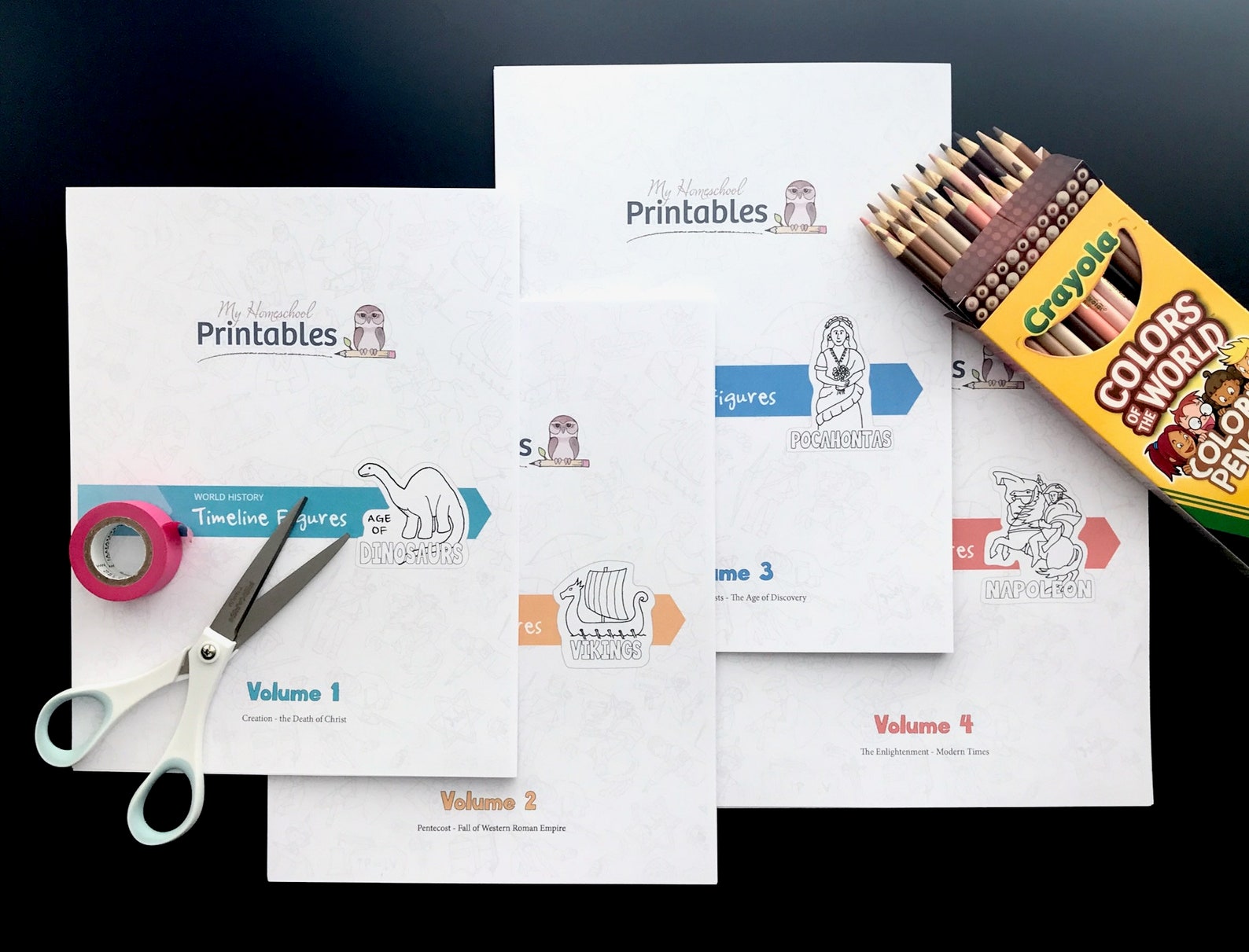 World History Timeline Figures Bundle | Homeschool Printable (PDF) - Etsy