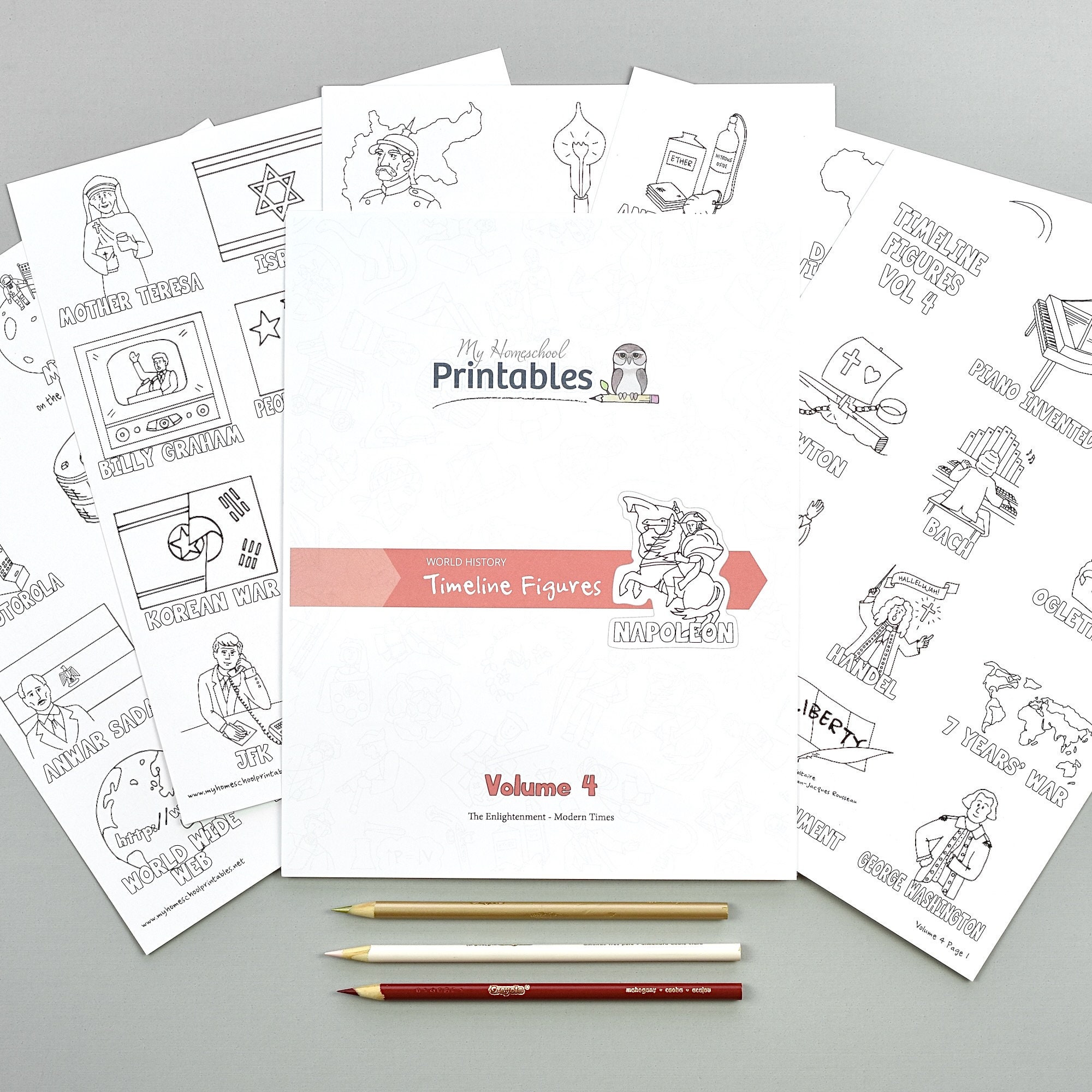 World History Timeline Figures Bundle | Homeschool Printable (PDF) - Etsy