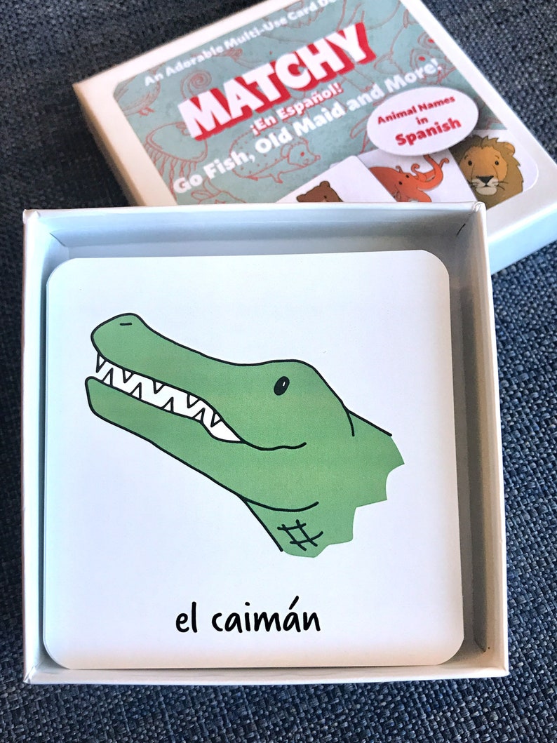 Spanish Card Game || A-Z Animals Go-fish Multi-game Card Game ** Great ...